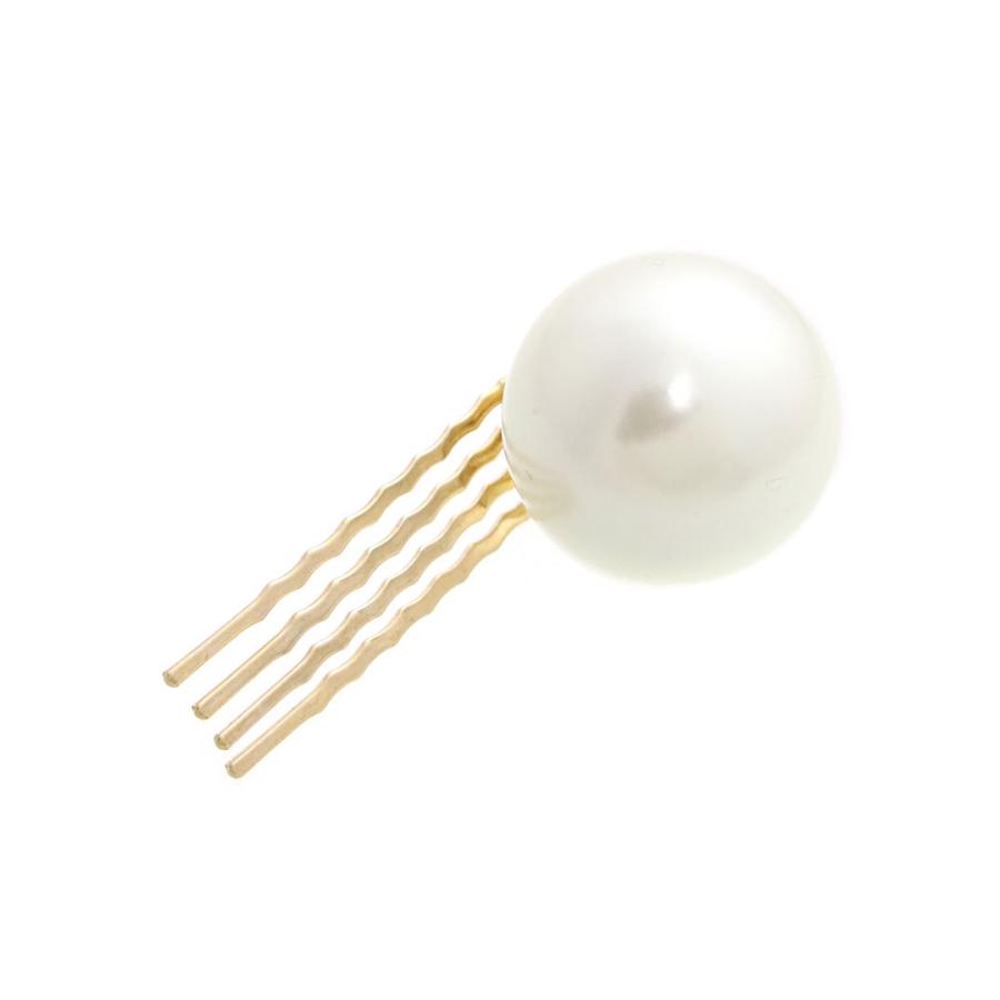 ヴァンテーヌ 一粒パールコーム（M） 3cm ヘアアクセサリー ヘアコーム 大人っぽい シンプル H7503 : VINGTAINE - 通販 ...