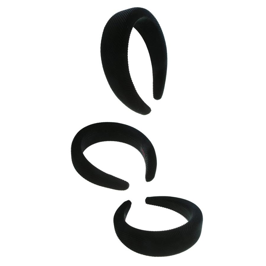 ヴァンテーヌ ボリュームシンプルカチューシャ ブラック レディース HK-221大人っぽい 【定形外発送・ゆうパケット不可 ...