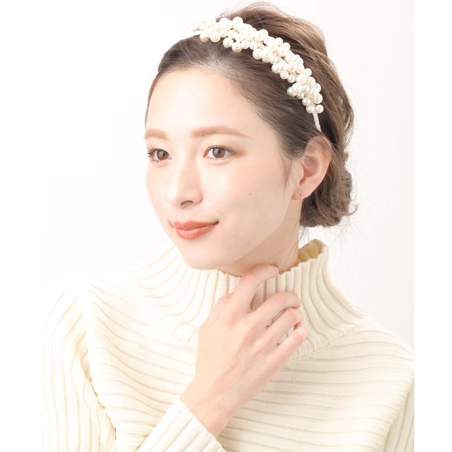 ヴァンテーヌ カチューシャ パール ボリューム アシンメトリー ヘアアクセサリー 上品 大人カジュアル HK-295 : VINGTAINE - 通販 - Yahoo!ショッピング