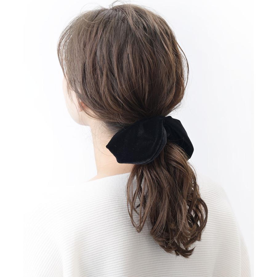 ヴァンテーヌ 一部予約 ハート型のベロアシュシュ(M) クラシカル 上品 ボリューム シンプル ヘアアクセサリー HS-163 mbgt ...