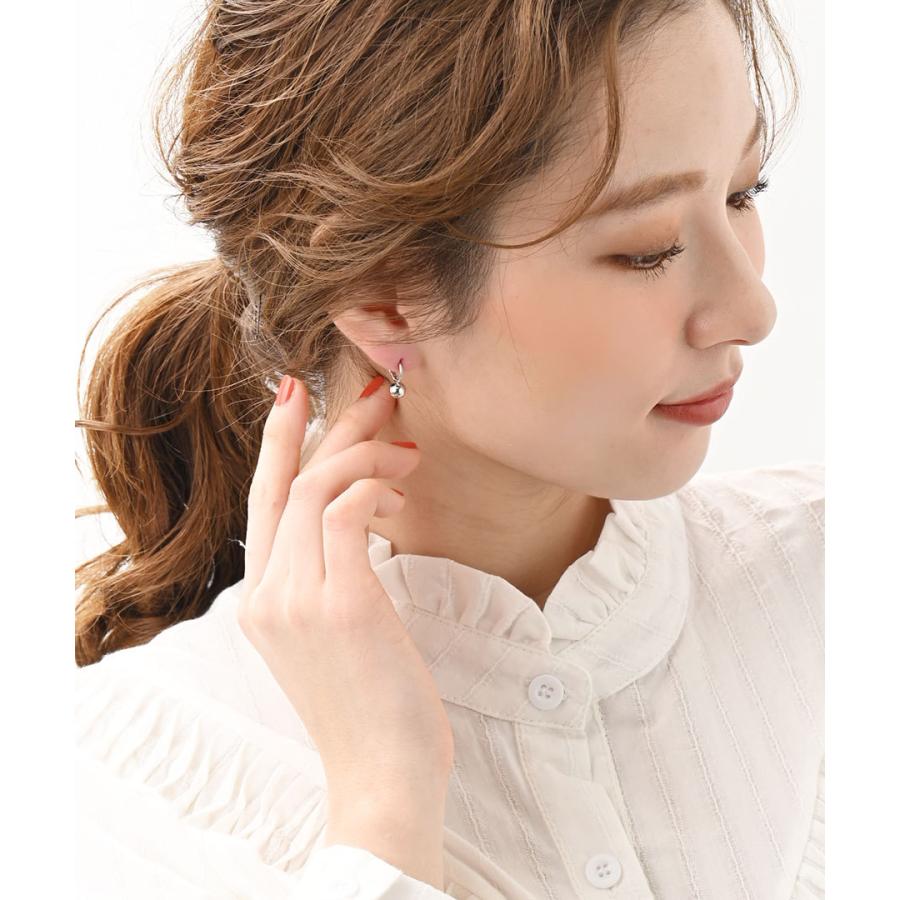 ミニメタルボール付きリングピアス フープ 大人っぽい シンプル プレゼント P5105 :p5105:神戸ヴァンテーヌ ヤフー店 - 通販 - Yahoo!ショッピング