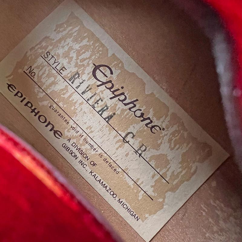 Epiphone [ヴィンテージ]Epiphone / 1982年製 Riviera Cherry Red "Beige Label ...