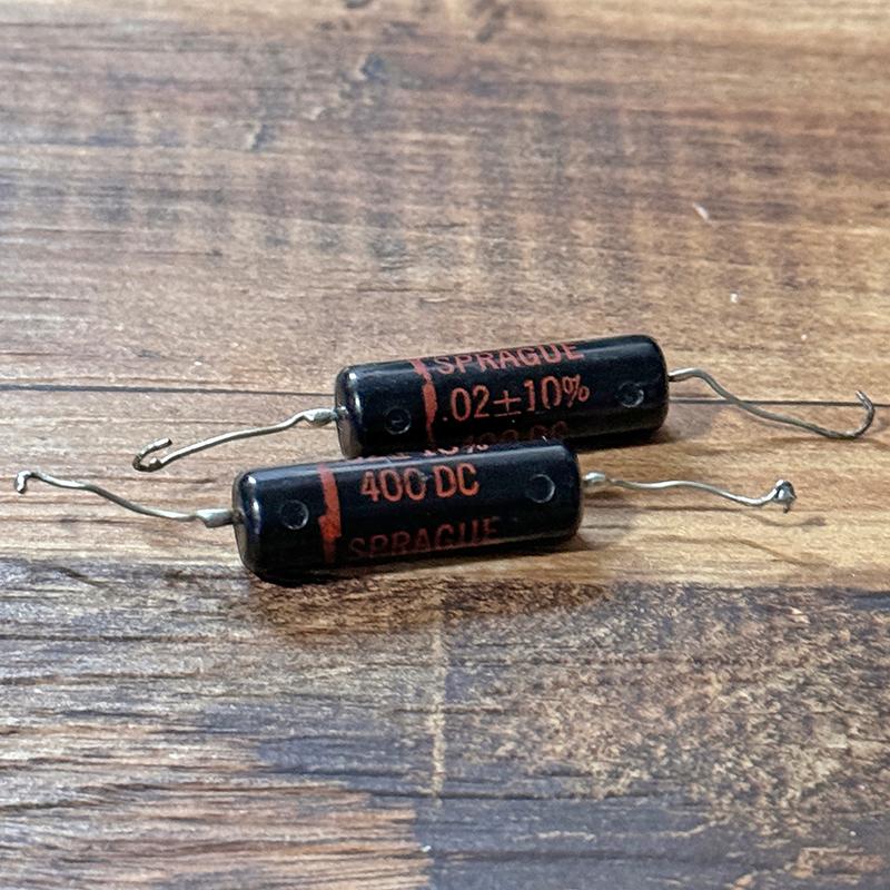 [ヴィンテージ]Sprague / Vintage 160P Black Beauty .022μF 400V Capacitor Set ...