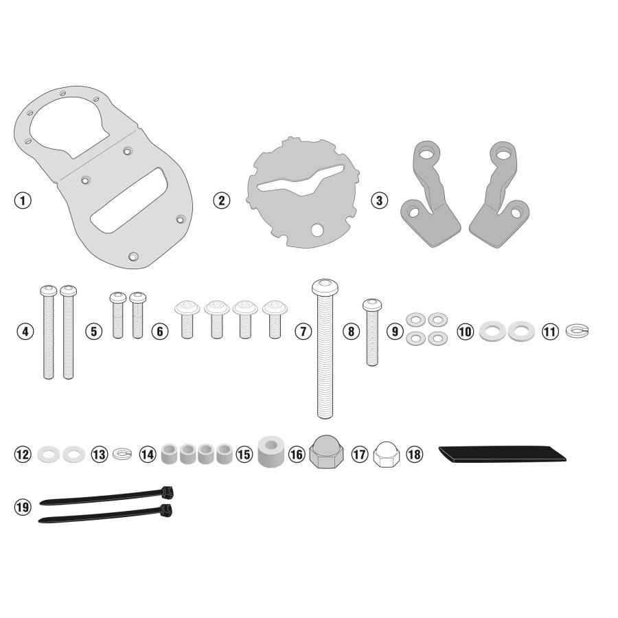 GIVI バイク タンクバッグ BF46 Tanklock用フランジ Moto Guzzi V 85 TT : エムシーヴィオ - 通販 ...