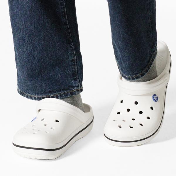 crocs（クロックス） サンダル クロックバンド クロッグ Crocband Clog メンズ レディース WHITE ホワイト 靴 ...