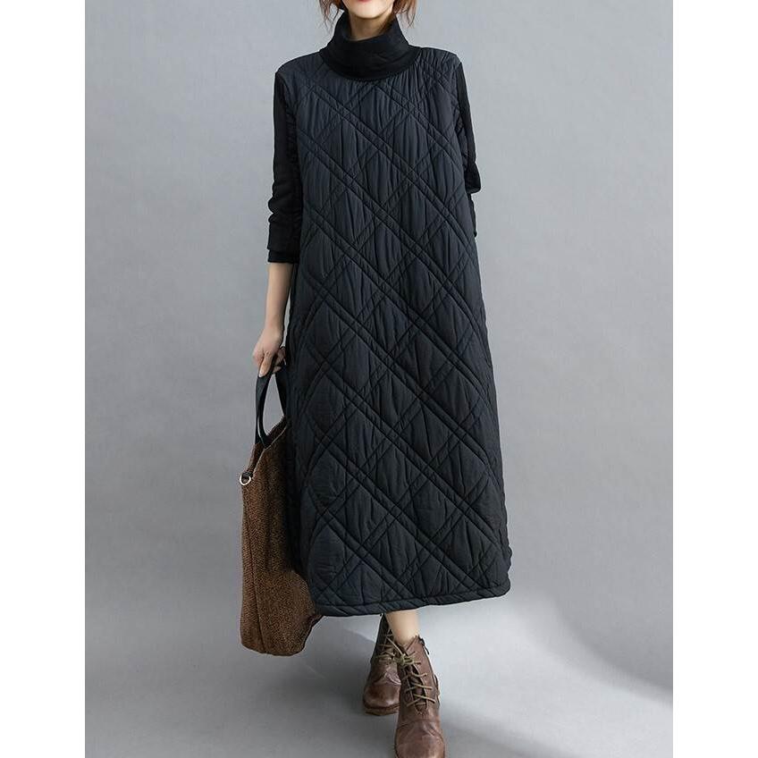 レディース ワンピース ダイヤモンド クリップコットン 20代 30代 40代 50代 キルティング コートドレス ボトムスカート ブラック ブラウン : ne1230 : Violeta ...