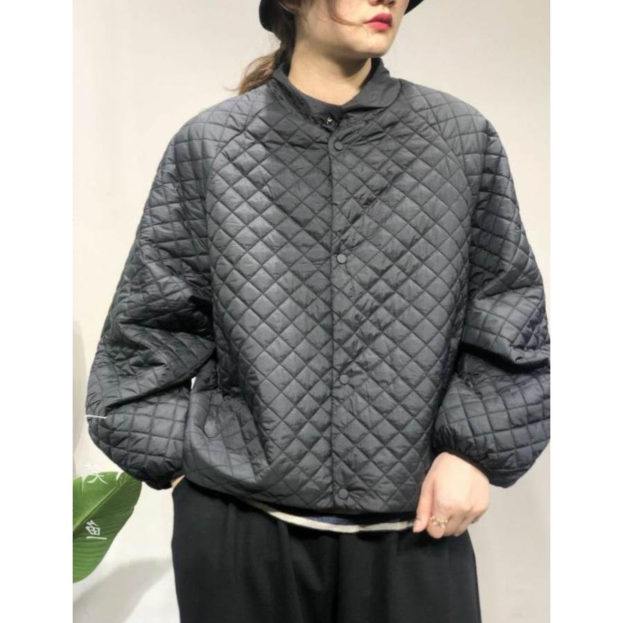 アウター レディース コートジャンパー 上着 ノーカラージャケット 袖あり 長袖 襟なし ボタン ボタンダウン 前開き 灰色 グレー 緑 グリーン 黒 : Violeta - 通販 ...