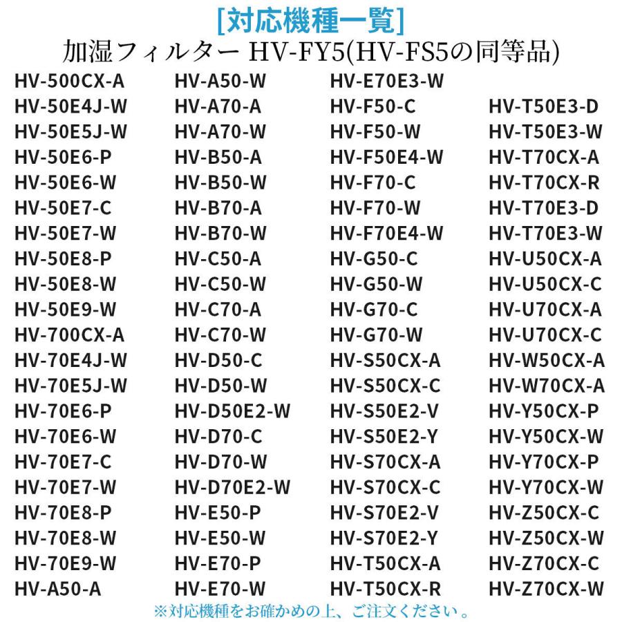 SHARP シャープ 加湿フィルター HV-FY5 加湿器 交換フィルター (HV-FS5の同等品) 加湿機用 フィルター hv-fy5 互換品(2枚入り) : voices-store ...