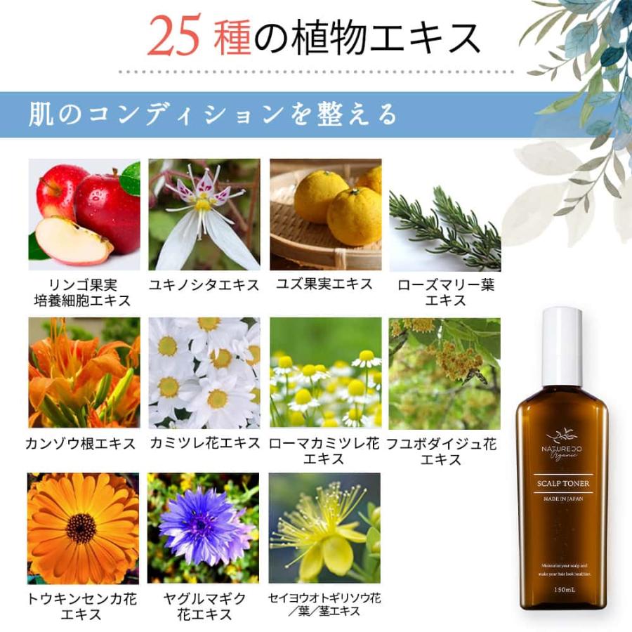 化粧水 頭皮 保湿 150ml NATURECO オーガニック 頭皮ケア 頭皮化粧水 頭皮ローション 美容液 スカルプ 植物由来 におい フケ かゆみ 乾燥 対策 日本製 旅行用 :nr-og ...