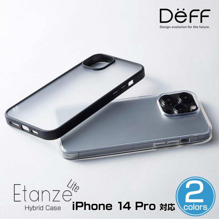 Deff（ディーフ） iPhone14 Pro ケース HYBRID CASE Etanze Lite for iPhone 14 Pro ...
