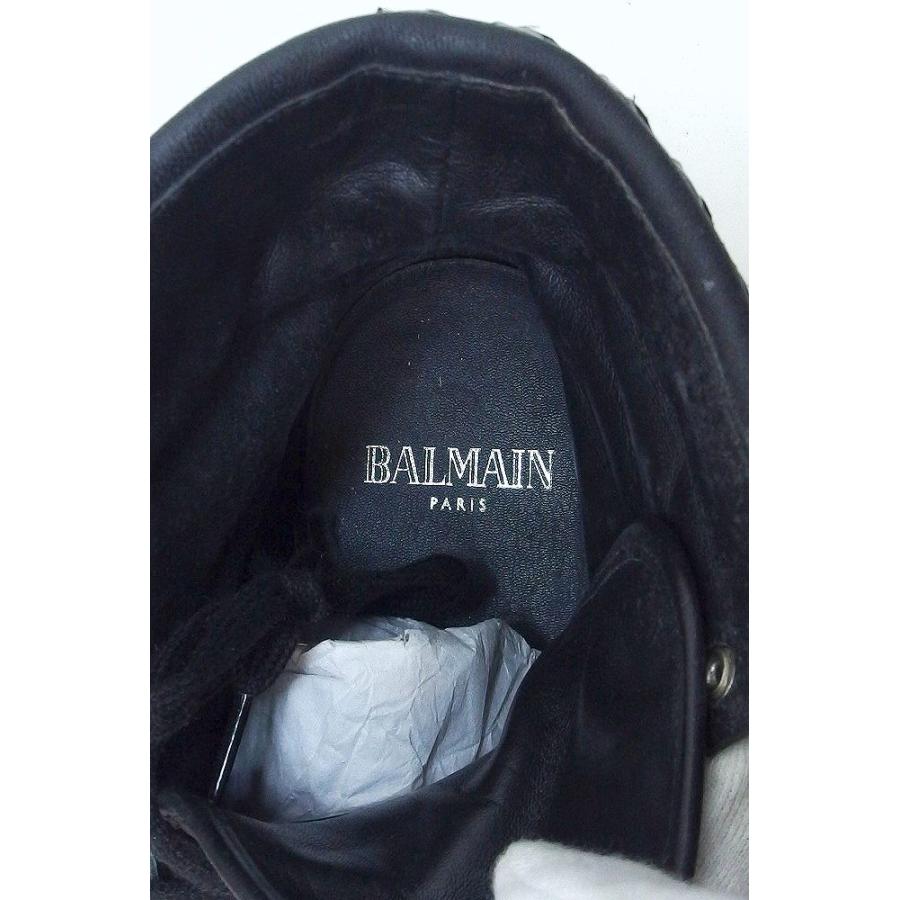 BALMAIN バルマン レザー ハイカットスニーカー フリンジ メンズ ・39 ブラック : Visionヤフーショッピング店 - 通販 ...