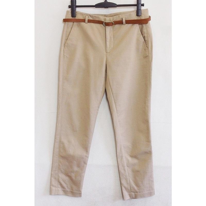 ZARA BASIC ザラベーシック ストレッチ クロップドパンツ サブリナパンツ カプリパンツ ベルト付き EUR：36（S-M） : Visionヤフーショッピング店 - 通販 ...