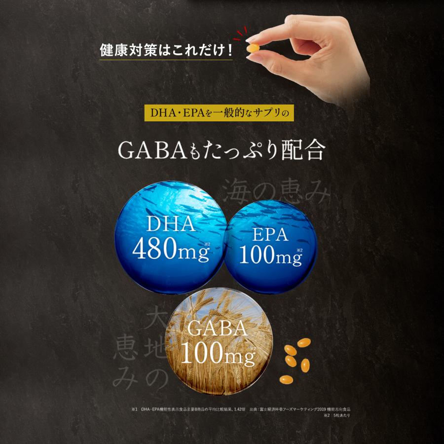 [公式] ジャパンプレミアム DHA&EPA+GABA 1袋 機能性表示食品 : dha1-n : ビタブリッドジャパン Yahoo!店 - 通販 - Yahoo!ショッピング
