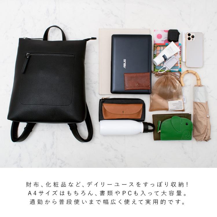 VitaFelice リュック レディース 軽い 大容量9ポケット a4 PC収納 大きめ ハンドル付き スクエア ビジネスリュック 通勤 ...