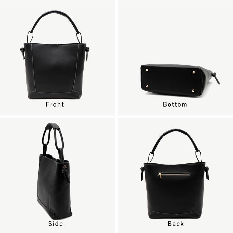 VitaFelice トートバッグ レディース A4 通勤バッグ ワンハンドル 肩掛け 自立 お仕事バッグ 大容量 ビジネス 縦型 底鋲 inb-10143p aroco/アロコ ...