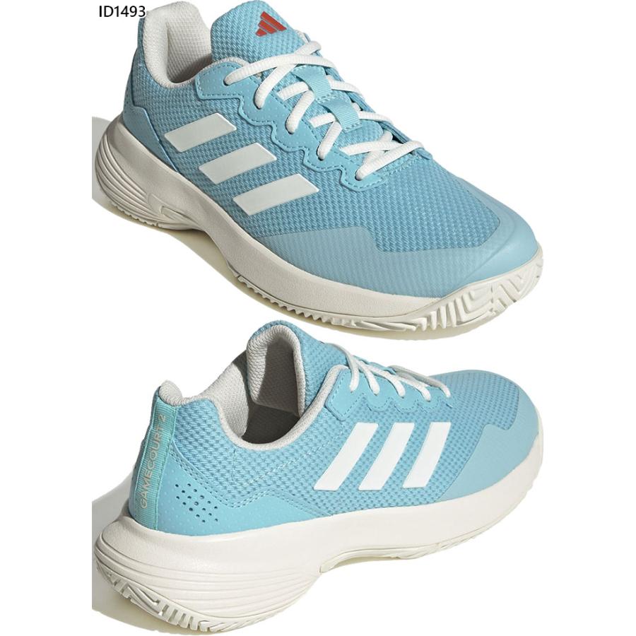 アディダス レディース ゲームコート GameCourt 2 W テニスシューズ ローカット シューレース 紐靴 HQ8476 ID1493 ...