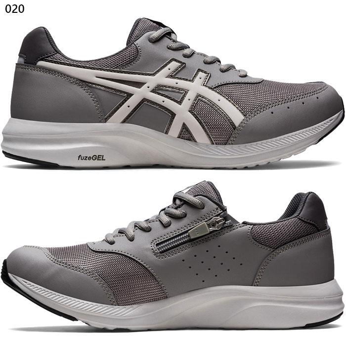 ASICS 4E幅相当 幅広 ワイド アシックス メンズ ゲルファンウォーカー メッシュ GEL-FUNWALKER M042 ウォーキングシューズ 内側ファスナー付き ジッパー ...