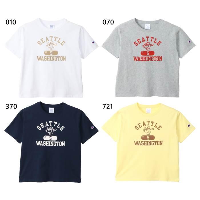 Champion チャンピオン レディース ショートスリーブTシャツ 半袖Tシャツ トップス CW-B328 : バイタライザー - 通販 - Yahoo!ショッピング