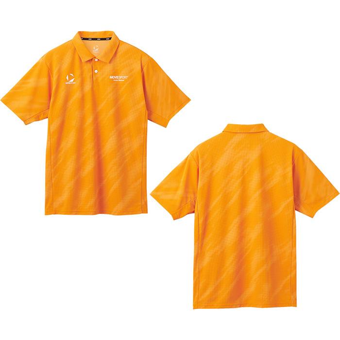 DESCENTE デサント メンズ レディース ムーブスポーツ MOVESPORT サンスクリーン Sunscreen NIR ミニ鹿の子 総柄グラフィックポロシャツ トレーニング トップス ...