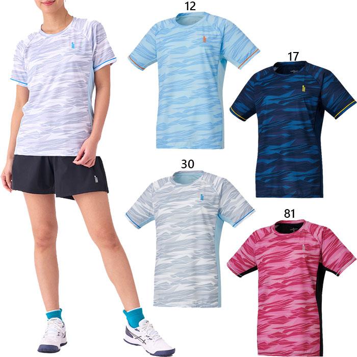 GOSEN ゴーセン レディース ゲームシャツ テニス バドミントンウェア トップス 半袖 T2453 : バイタライザー - 通販 - Yahoo!ショッピング