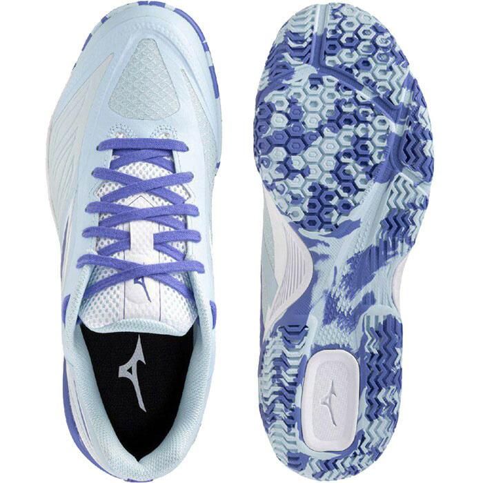 2E幅 ミズノ メンズ レディース ウエーブメダル8 卓球シューズ ローカット ブルー 青 送料無料 Mizuno 81GA2582 MIZUNO（ミズノ） 2E幅 メンズ レディース ウエーブメダル8 卓球