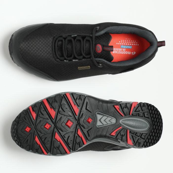 MoonStar 防水 4E幅 幅広 ワイド ムーンスター メンズ アウトドアスニーカー サプリスト SPLT SDM02 登山靴 山登り トレッキングシューズ ローカット 12321633 ...