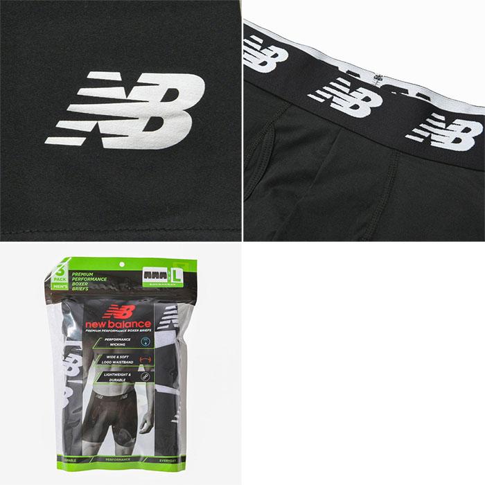 New Balance 全2色 3枚セット ニューバランス メンズ プレミアムボクサーパンツ 6インチ 前開き 3P アンダーウェア ...