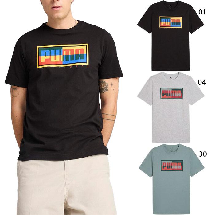 PUMA プーマ メンズ グラフィックス GRAPHICS ボックス Tシャツ 半袖Tシャツ トップス カジュアルウェア 687678 ...
