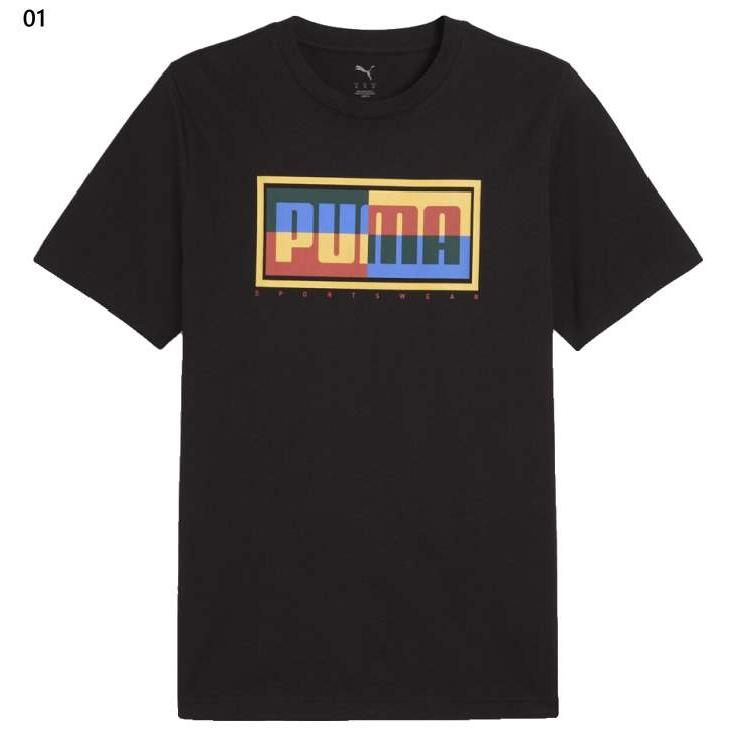 PUMA プーマ メンズ グラフィックス GRAPHICS ボックス Tシャツ 半袖Tシャツ トップス カジュアルウェア 687678 ...