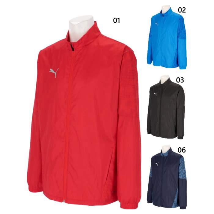 PUMA プーマ メンズ チームカップ teamCUP ウラトリコット ウーブン JKT サッカーウェア フットサルウェア トップス 上着 アウター 長袖 660405 : バイタライザー ...