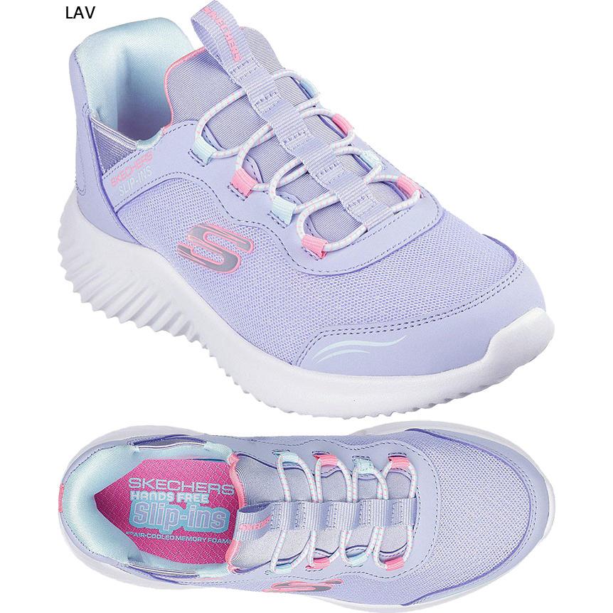SKECHERS スケッチャーズ ジュニア キッズ スリップインズ バウンダー シンプル キュート SLIP-INS スニーカー シューズ ...
