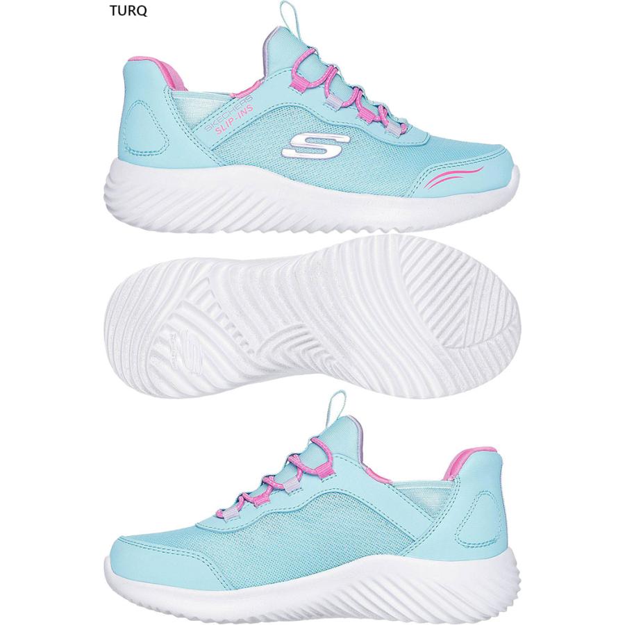 SKECHERS スケッチャーズ ジュニア キッズ スリップインズ バウンダー シンプル キュート SLIP-INS スニーカー シューズ ...