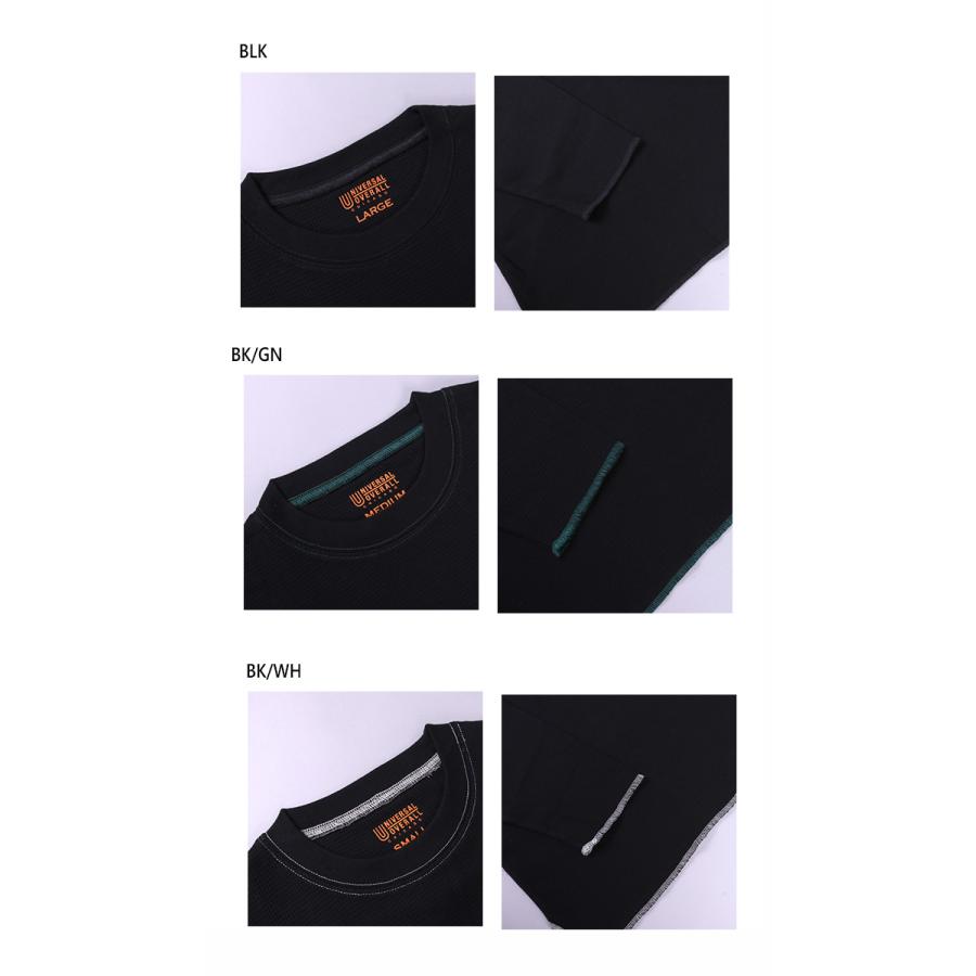 UNIVERSAL OVERALL ユニバーサルオーバーオール メンズ 1P パック サーマルルーズフィット 長袖Tシャツ トップス UVOP-005 : バイタライザー - 通販 ...