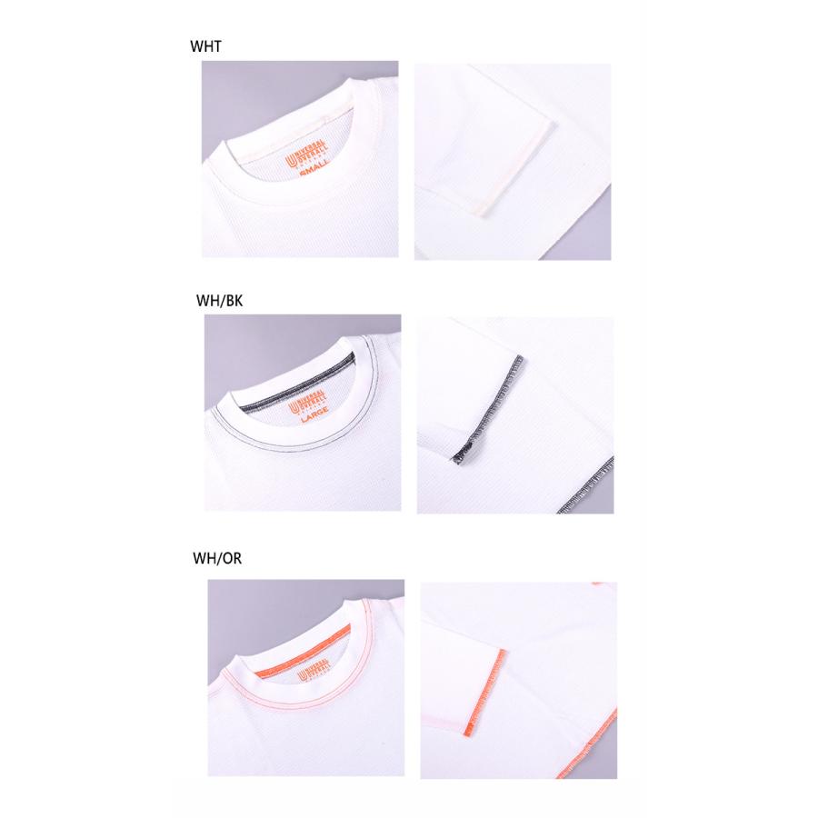 UNIVERSAL OVERALL ユニバーサルオーバーオール メンズ 1P パック サーマルルーズフィット 長袖Tシャツ トップス UVOP-005 : バイタライザー - 通販 ...