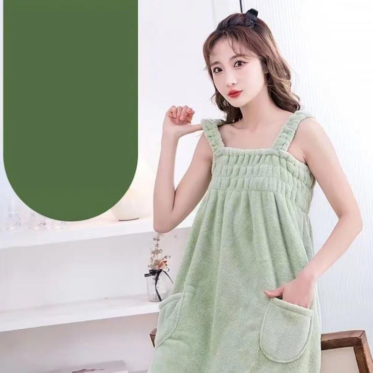 バスドレス タオル 大人用 着るタオル バスローブ 吸水 ルームウェア ワンピース 部屋着 ラップタオル レディース パジャマ 速乾 バスラップ お風 : VitaLuce - 通販 ...