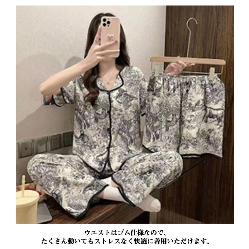 パジャマ 短パン 上下セット 夏 半袖 3点セット ロングパンツ 入院着 前開き レディース 部屋着 ルームウェア ゆったり ショートパンツ : VitaLuce - 通販 - Yahoo ...