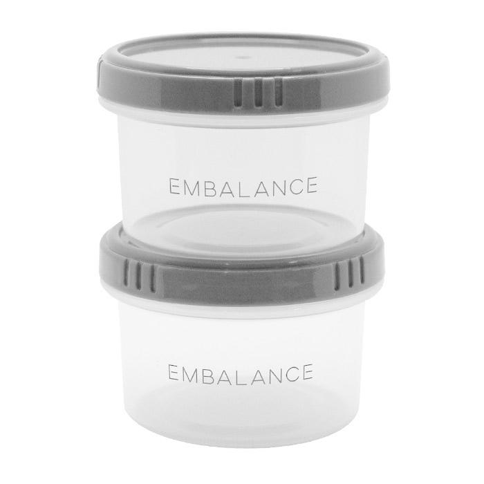 エンバランス ラウンドコンテナ XS（130ml）×2個セット（旧新鮮パック・丸型） フタのカラーを2色よりお選びください : バイタミンワールド - 通販 - Yahoo!ショッピング