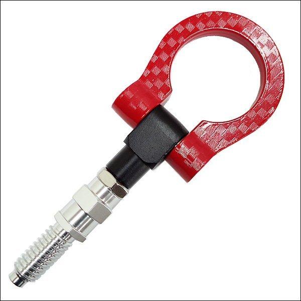 送料無料 汎用 牽引フック BMW MINI 欧州車 アルミ 可倒式 レーシングフック カーボンレド柄 赤 M16×P3.0 レターパック : viva ヤフーショッピング店 - 通販 ...