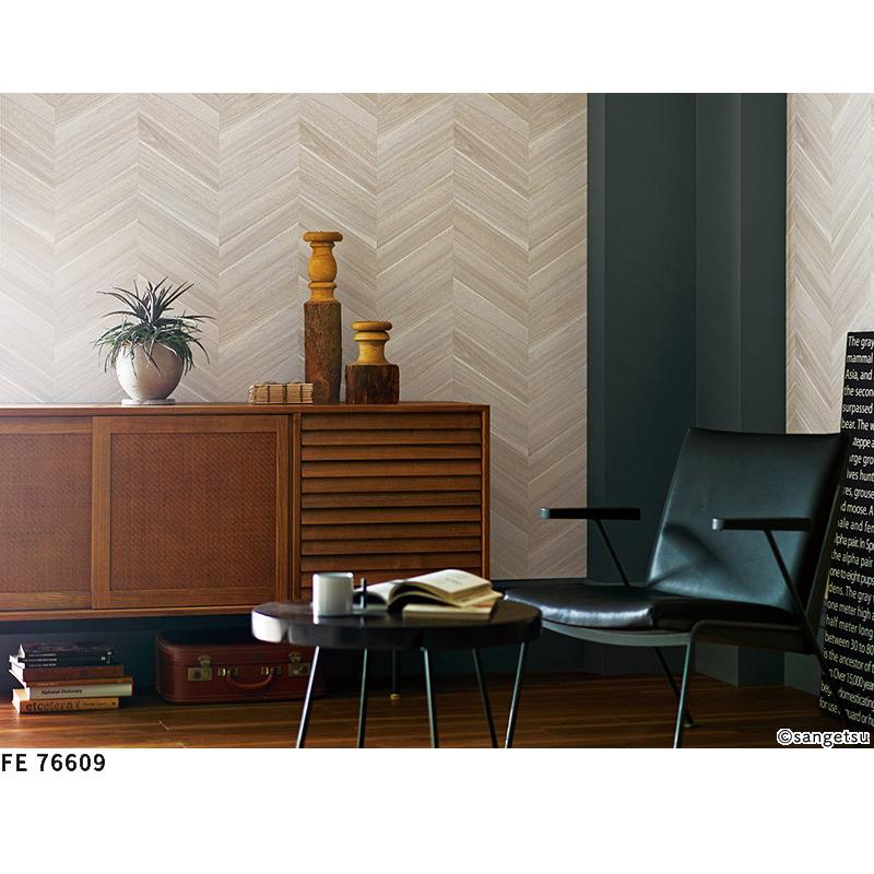 サンゲツ FE76609 壁紙 木目調 ヘリンボーン モダン 賃貸 補修 リビング キッチン 子供部屋 おしゃれ 壁紙貼り替え リフォーム のり付き のりなし ファイン : ビバ建材通販 職人 ...