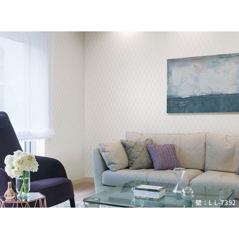 リリカラ LL-7352 壁紙 エレガント ホワイト系 のりなし のり付き壁紙 : ビバ建材通販 職人工房 - 通販 - Yahoo!ショッピング