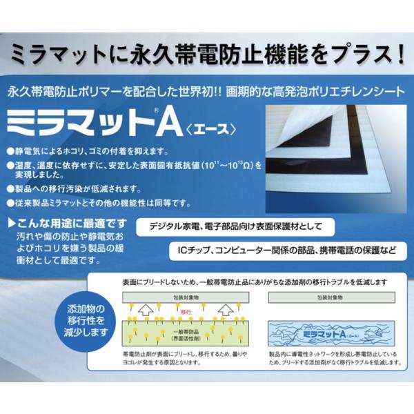 ＃A012 ミラマットエース 梱包材 約0.5mm厚×1200mm巾×400m巻 JSP 送料無料 : ビバ建材通販 職人工房 - 通販 ...