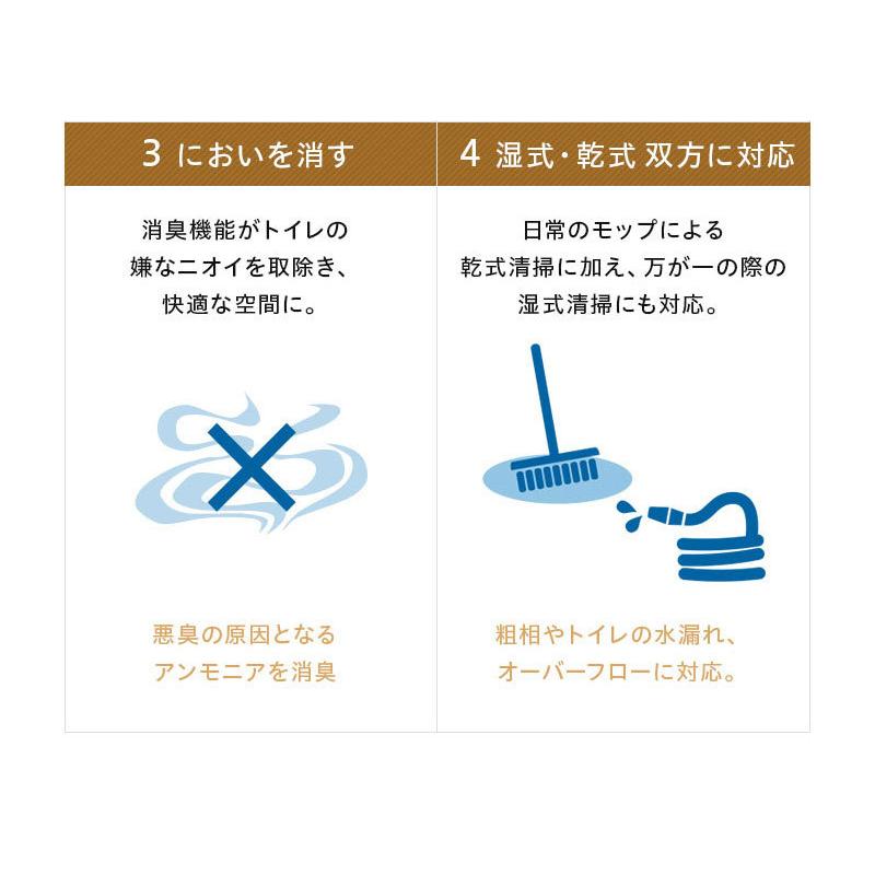 東リ トイレ用防滑シート 東リノーワックスビニル床シート 消臭NSトワレNW NS4851 モルタル : ビバ建材通販 職人工房 - 通販 ...