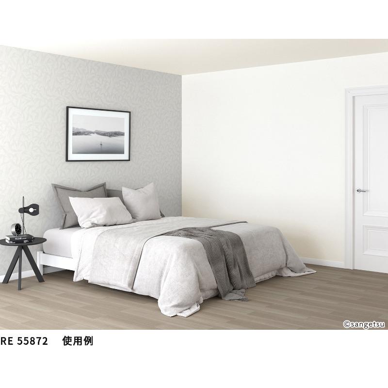 壁紙 リーフ柄 植物柄 グレー系 和モダン モダン のり付き のりなし クロス サンゲツ : re55872-55873 : ビバ建材通販 職人工房 - 通販 - Yahoo!ショッピング