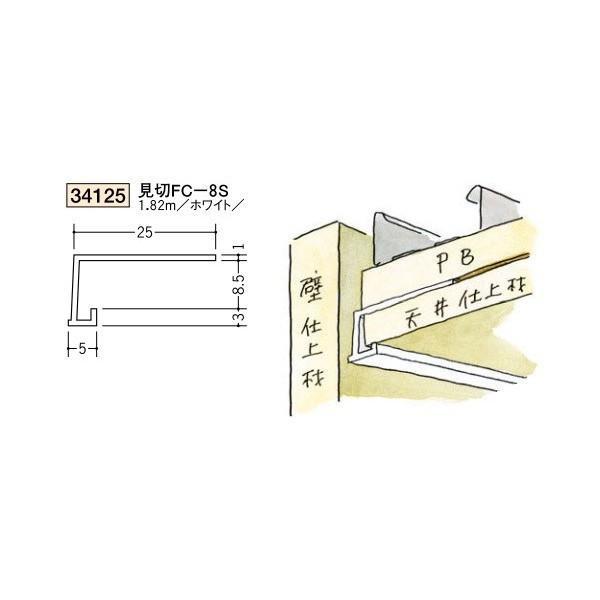 創建 ビニール見切縁 コ型 見切 FC-8S 1.82m（商品コード：34125） : ビバ建材通販 職人工房 - 通販 - Yahoo!ショッピング
