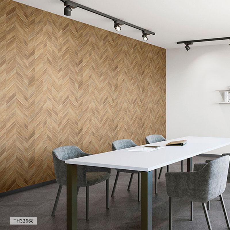 サンゲツ 壁紙 おしゃれ DIY 貼替 リフォーム プライベート ワークスペース ベッドルーム 天井 木目パターン ヘリンボーン のり付き のりなし フェイス TH32668 : ビバ建材通販 ...