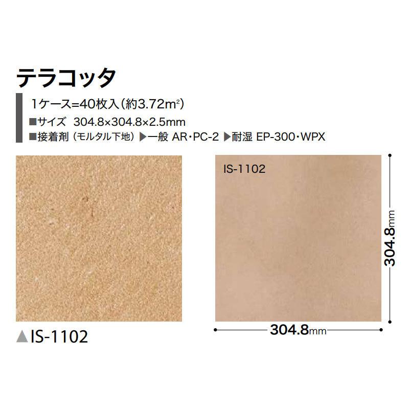 フロアタイル ストーン 石目 サンゲツ 床材 IS-1102 テラコッタ :is952-953:ビバ建材通販 DIY店 - 通販 ...