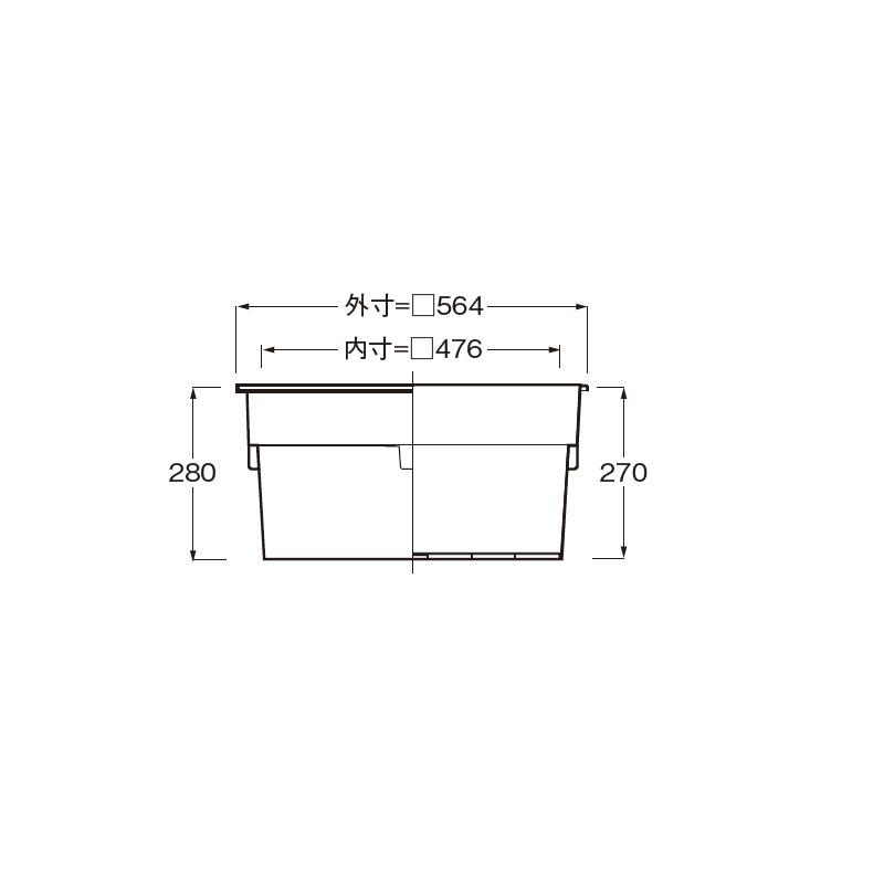 JOTO ★収納庫 床下点検口 城東テクノ SPF-60S2 600×600用 (浅型タイプ) 564×564×280 mm : ビバ建材通販 DIY店 - 通販 - Yahoo!ショッピング