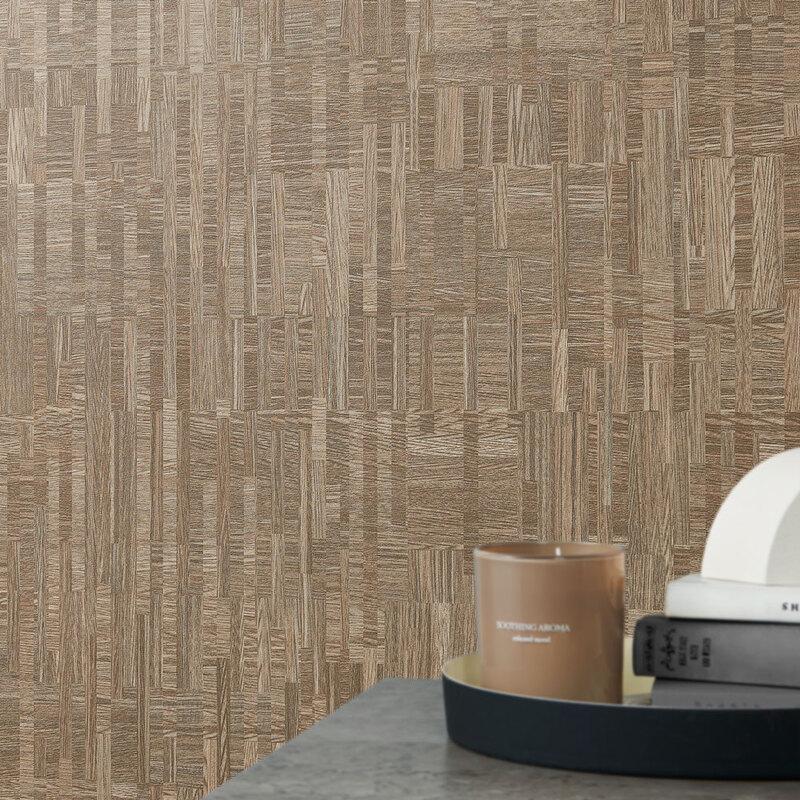 壁紙 ウッド調 組木 おしゃれ diy イメチェン 簡単 賃貸 リフォーム カフェ ワークスペース 貼替 のり付き のりなし シンコール BB8495 : sincol-bb8495 : ビバ ...