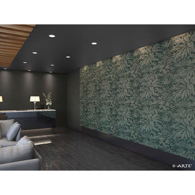 サンゲツ 壁紙 おしゃれ 補修 DIY リフォーム 張替 織物調 存在感 ベルギー ARTE GROVE 森 植物 グレー系 のり付き のりな ...