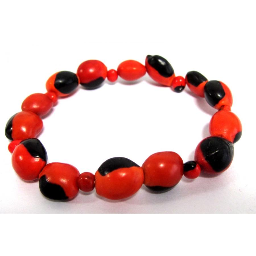 【HUAIRURO BRASELET】南米ペルーのお守り ワイルーロの実で作られたチャーム プレスレット :HUAI-PULSERA ...